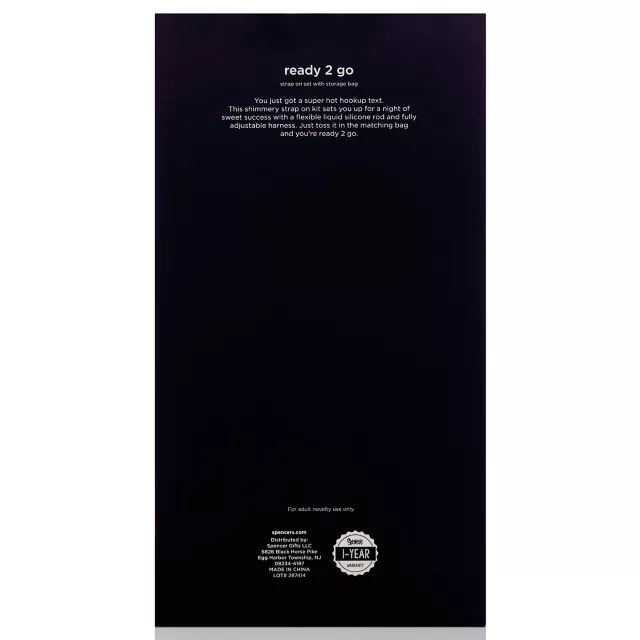 Ready 2 Go Strap on Set With Storage Bag - Hott Love Extreme - Spencer's