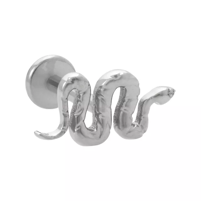 ASTM F-136 Titanium Snake Cartilage Barbell - 16 Gauge - Spencer's