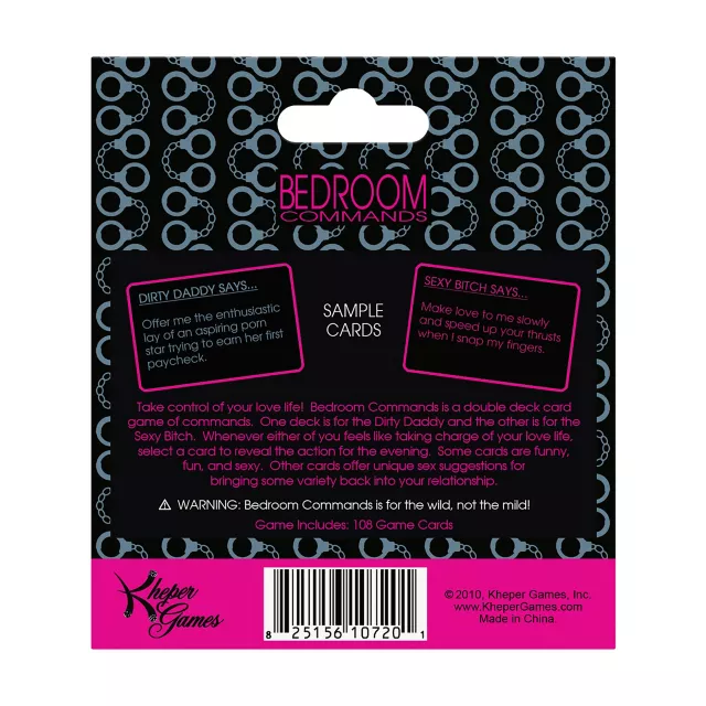 Bedroom Commands Card Game - Spencer's
