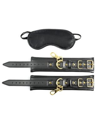 Handcuffs and Blindfold Set - Special Edition - Spencer's