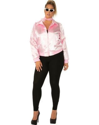 Adult Pink Ladies Plus Size Jacket - Grease - Spencer's