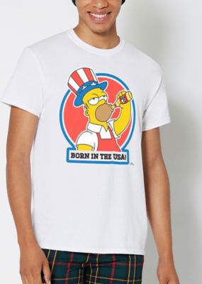 Homer Born in the USA T Shirt - The Simpsons - Spencer's