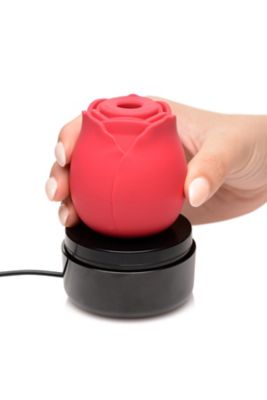 10-Function Enchanted Rose Rechargeable Waterproof Clitoral Stimulator ...