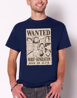 Worst Generation Wanted Poster T Shirt - One Piece - Spencer's