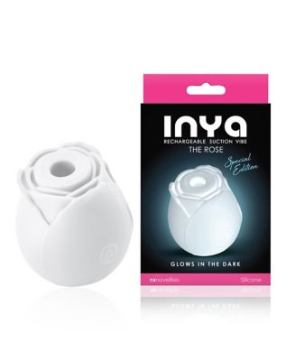 Glow in the Dark 10-Function Rechargeable Rose Clitoral Vibrator - 2.6 ...