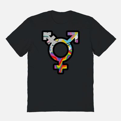 Non-Binary Pride Symbol T Shirt - Spencer's