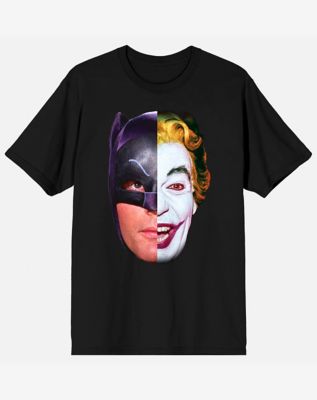 Batman and Joker Split Face T Shirt - Batman '66 - Spencer's