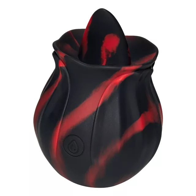 Black Kiss Rimming Rose Vibrator - Spencer's