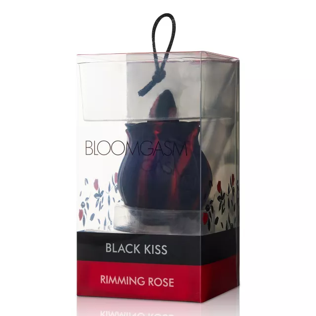 Black Kiss Rimming Rose Vibrator - Spencer's