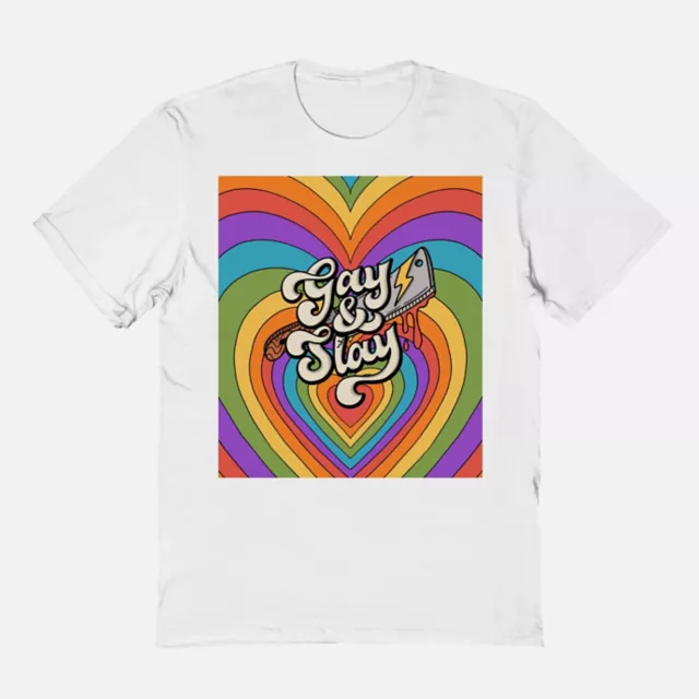 Gay & Slay Pride T Shirt - Letter Shoppe - Spencer's