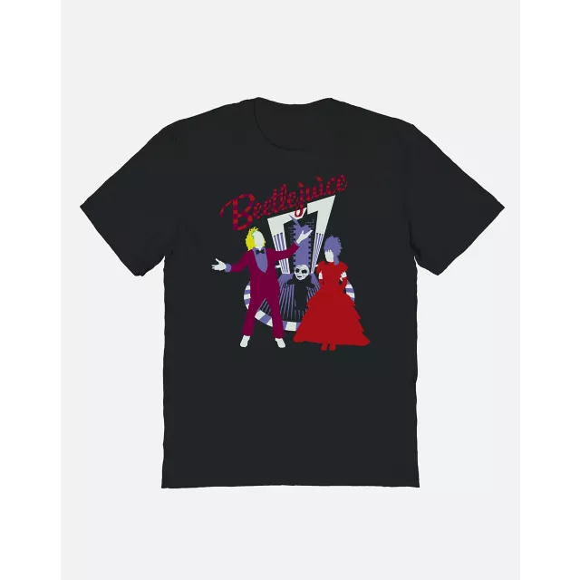 Beetlejuice and Lydia Outline T Shirt - Spencer's