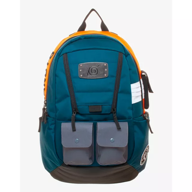 Naruto Blue Leaf Village Built Up Backpack - Spencer's